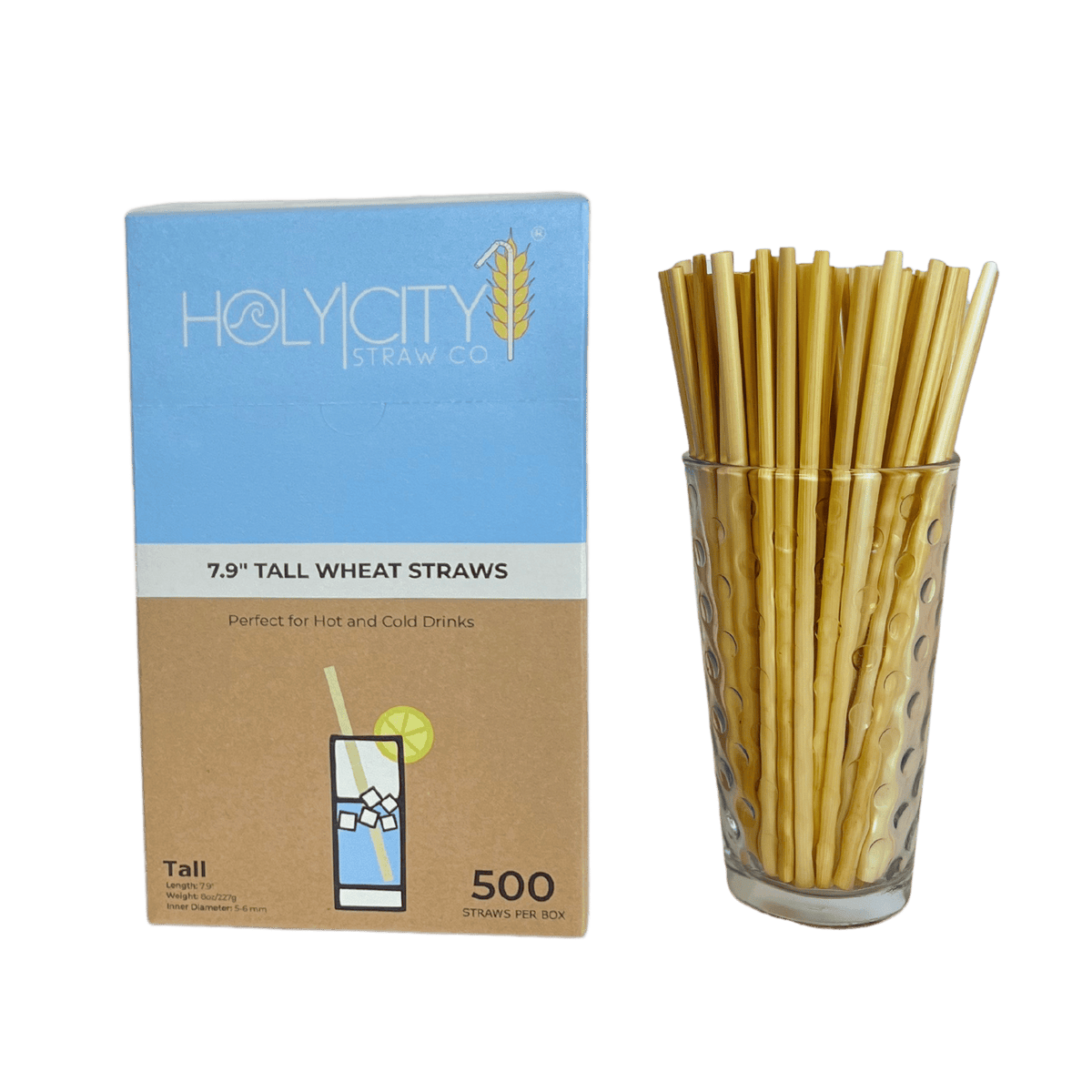 7.9" Tall Wheat Stem Straws – Holy City Straw Company
